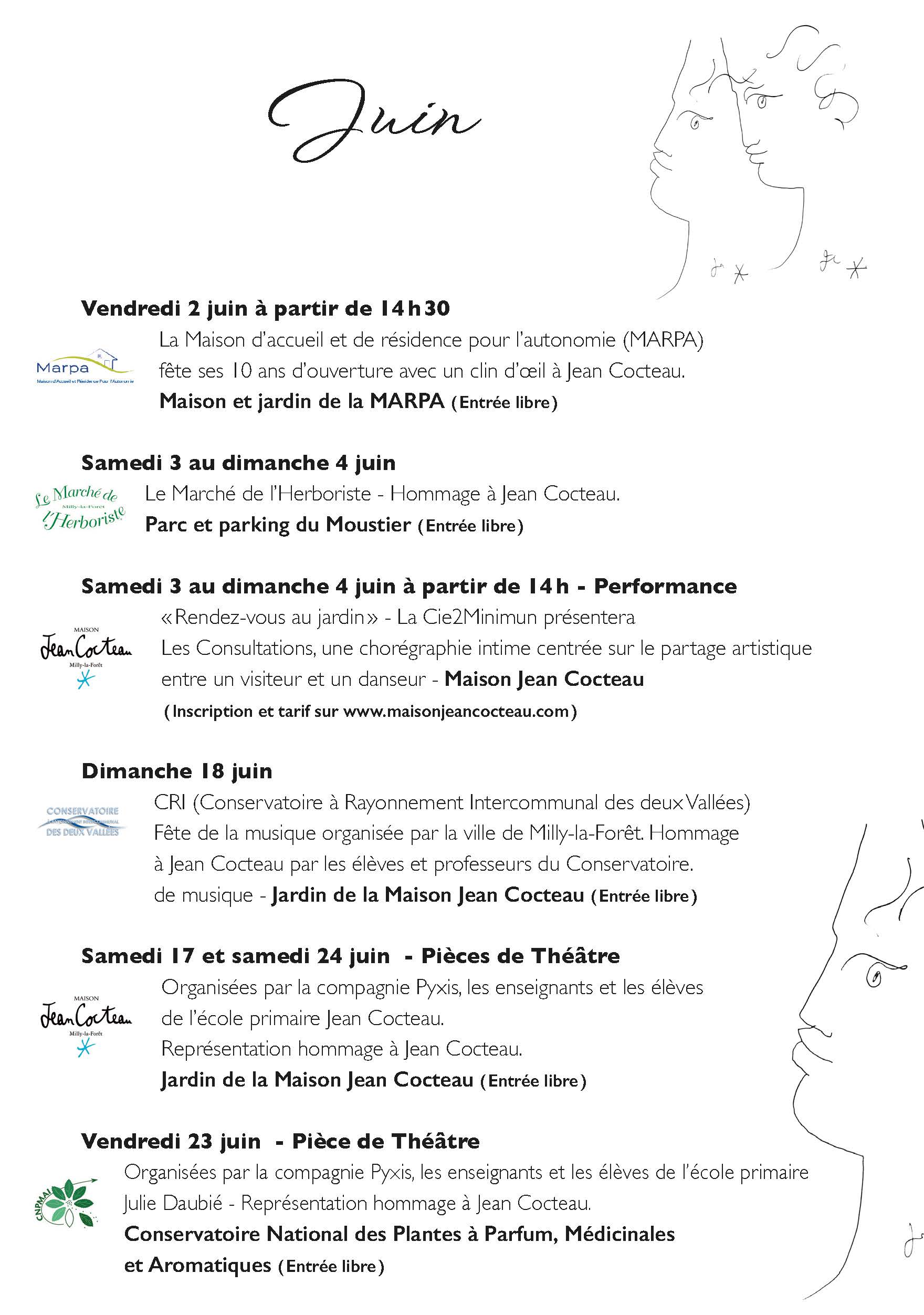 60eme anniversaire de la disparition de Jean Cocteau - Milly-la-Forêt 60eme anniversaire de la disparition de Jean Cocteau - Milly-la-Forêt
